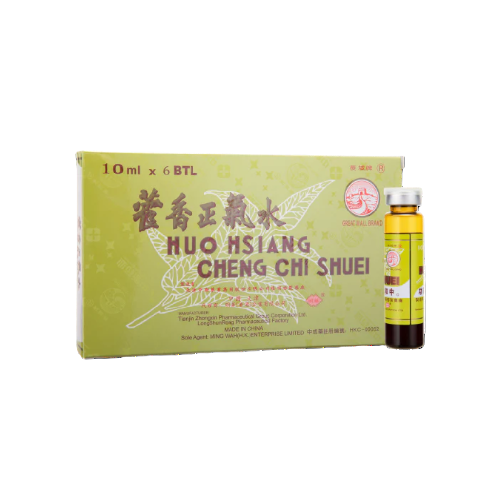 Great Wall Brand Huo Hsiang Cheng Chi Shuei (10ml X 6pcs) | Yue Hwa ...