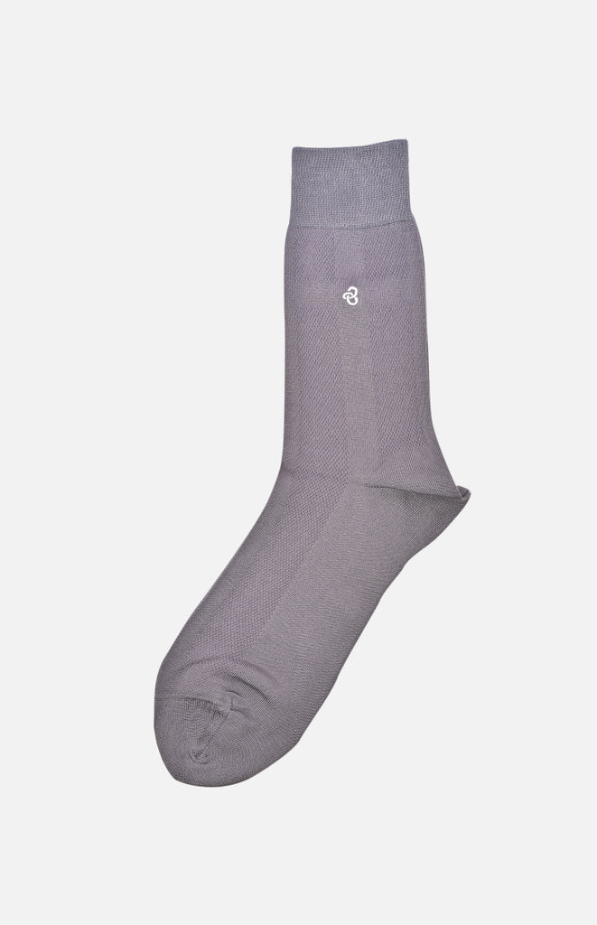Mercerized Cotton Executive Socks(Light Grey) | Yue Hwa Online Shop